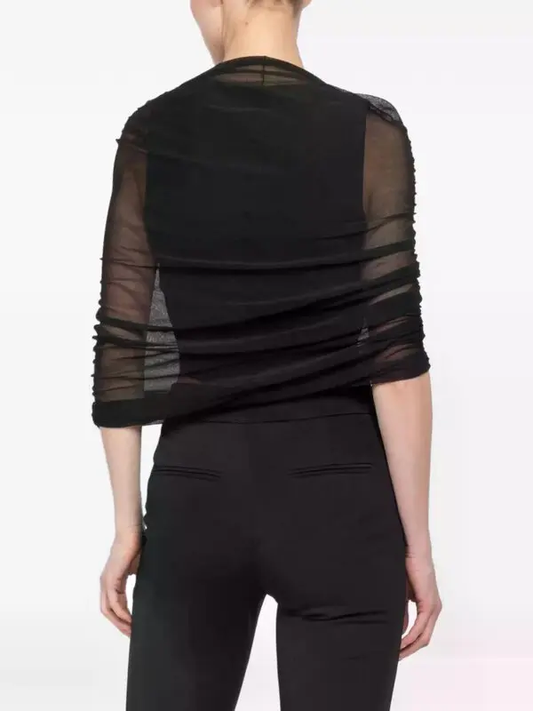 Brandon Maxwell Ruched Blouse