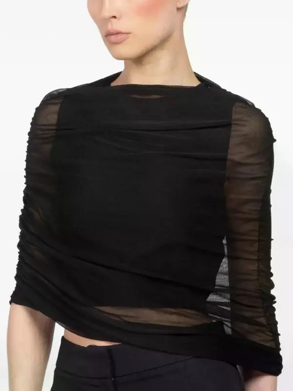 Brandon Maxwell Ruched Blouse