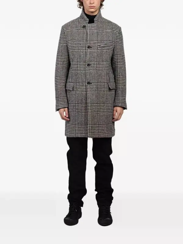 HANNES ROETHER Checked Buttoned Coat