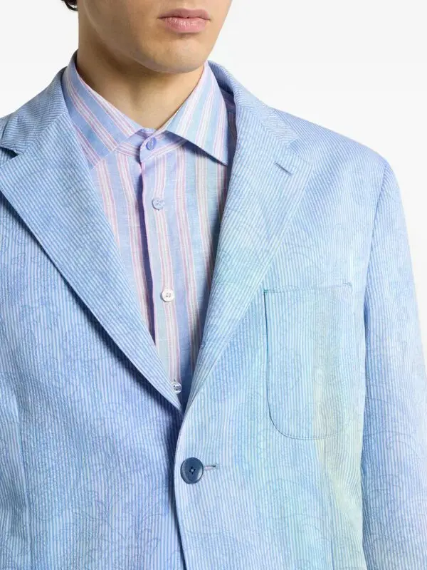 Etro Striped Single-breasted Jacket