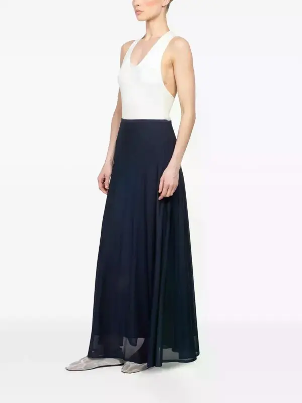 Brandon Maxwell Mesh Maxi Skirt