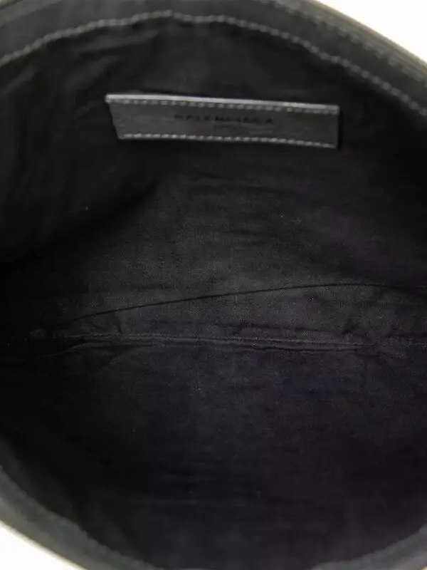 Balenciaga Lambskin Motocross Classic Clip M Clutch - Black