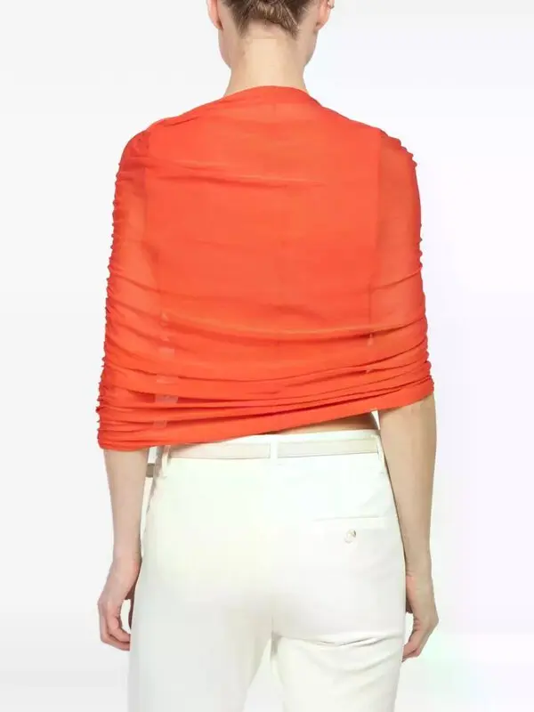 Brandon Maxwell Ruched Detail Top