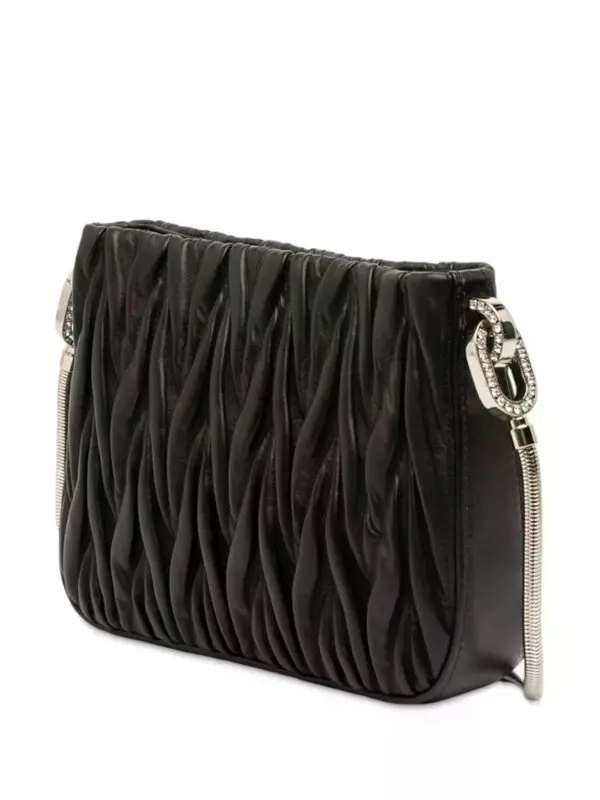 Buy Miu Miu 2010-2025 Nappa Matelasse Shoulder Bag - Black At 20