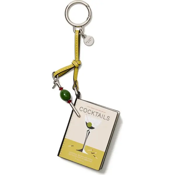 Kate Spade New York Charmed Cocktail Leather Bag Charm - Lime Slice Multi