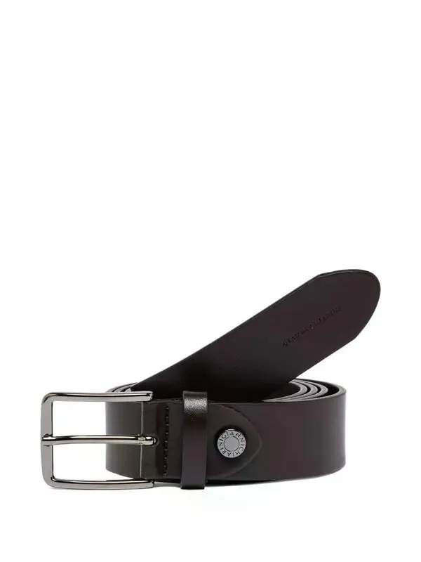 GIANNI CHIARINI Logo-engraved Belt - Brown