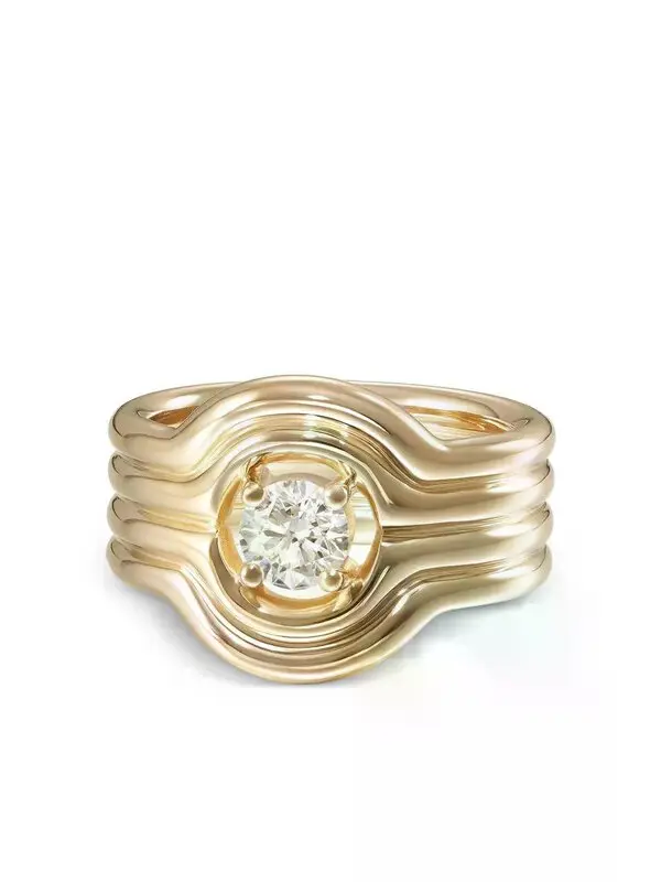 Melissa Kaye Rocky Rae Diamond Ring - Gold