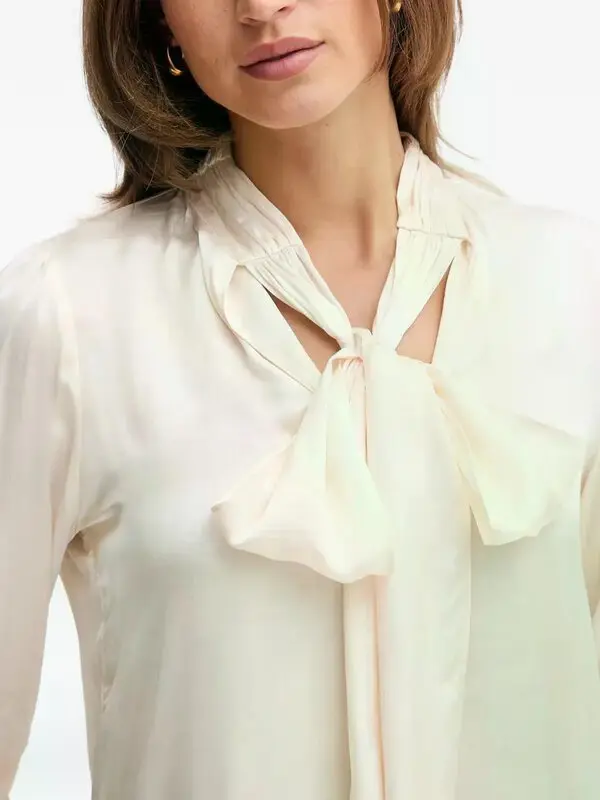 PEDRO DEL HIERRO Tie-neck Blouse