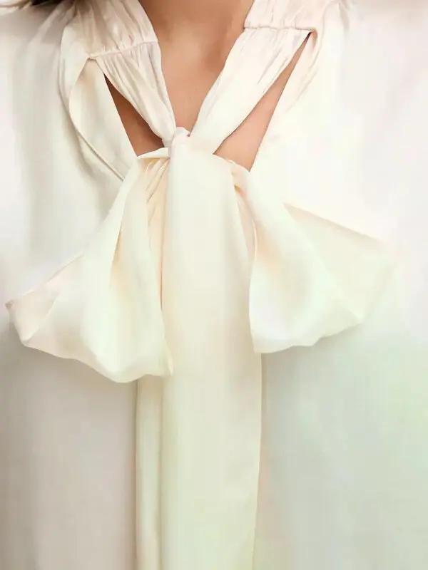 PEDRO DEL HIERRO Tie-neck Blouse