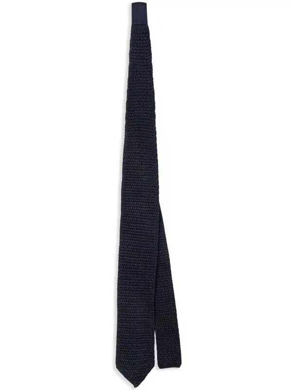 TOM FORD Knitted Tie - Blue