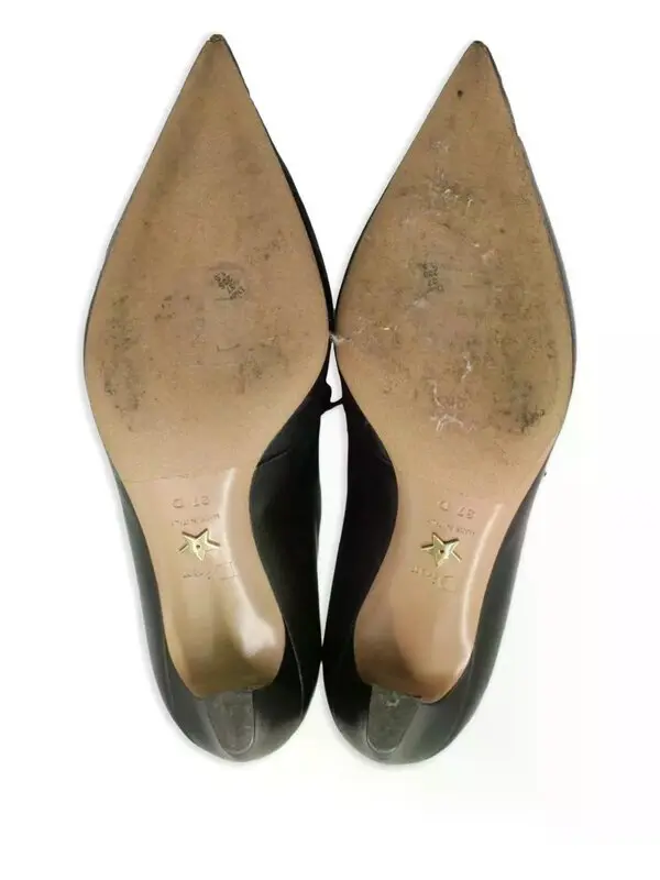 Dior Leather Lace-up Pointed Toe Ankle Boots