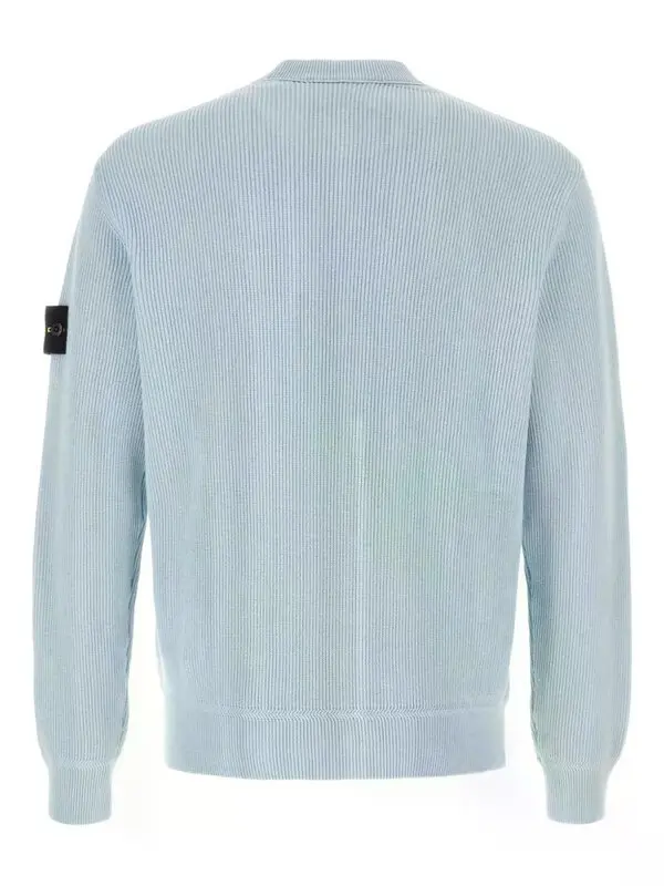 Stone Island Ribbed Cotton Sweater - Blue