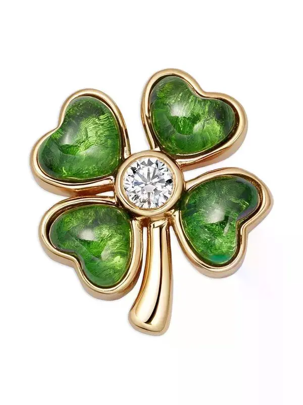 Loquet Four Leaf Clover Locket Charm - Gold