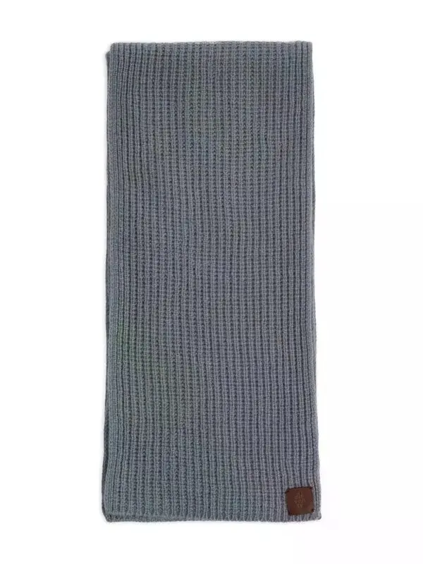 Eleventy Ribbed Scarf - Grey