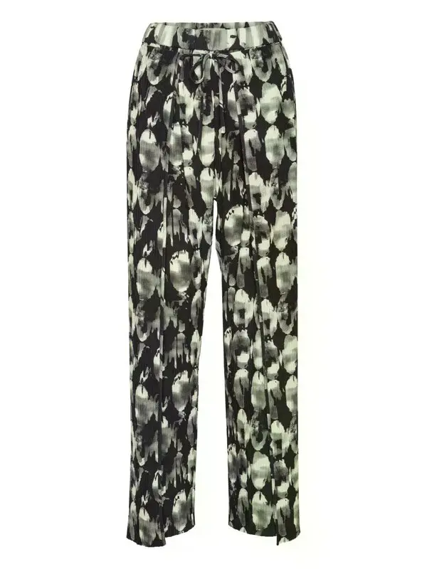 Henrik Vibskov Printed Drawstring Trousers - Black