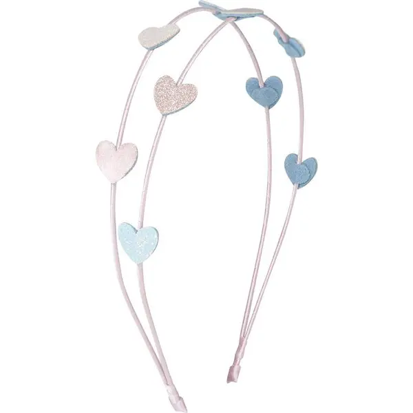 MIMI & LULA Double Heart Headband - Light/pastel Pink
