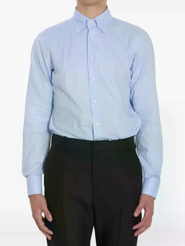 BORRIELLO NAPOLI Vomero Button-down Collar Shirt - Blue