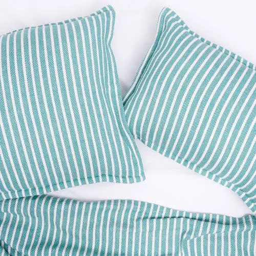 CAROL & FRANK Bengal Stripe Blanket - Green