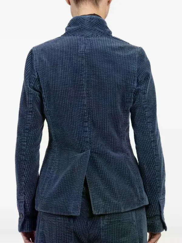 HANNES ROETHER Corduroy Single-breasted Blazer