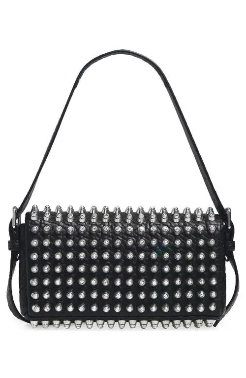 Alexander Wang Slim Ricco Crown Studded Leather Shoulder Bag