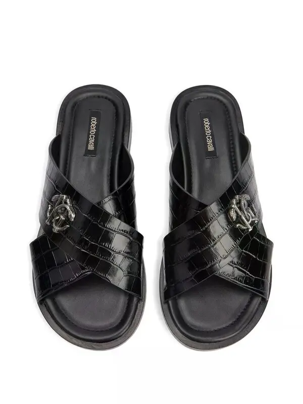 Roberto Cavalli Logo-plaque Sandals