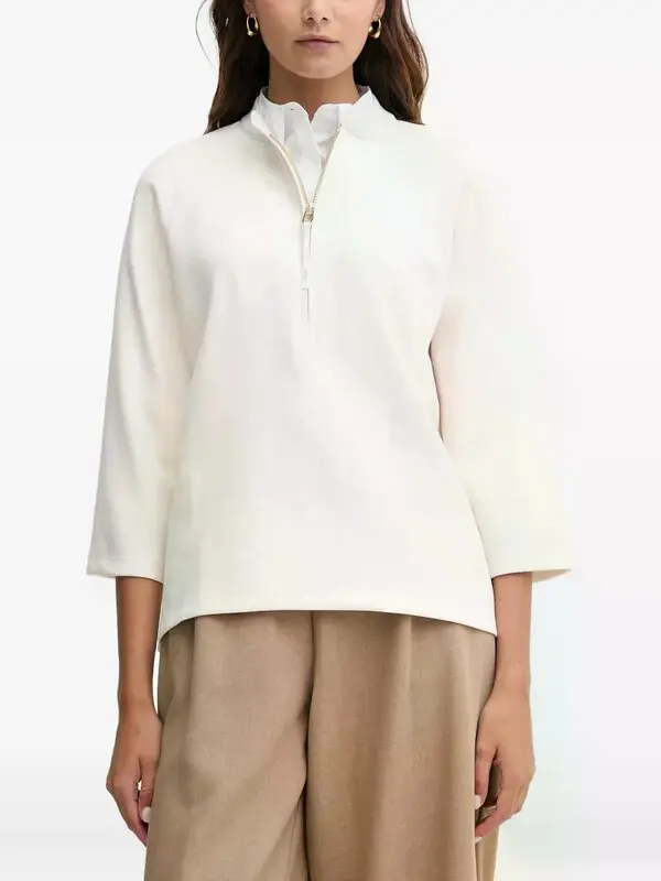 JOOP! Embroidered Zip Blouse