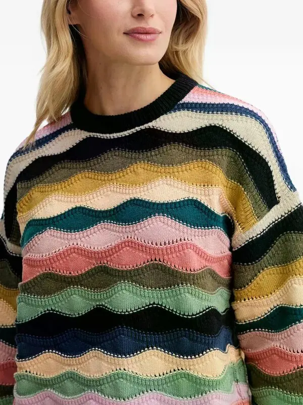 Paul Smith Striped Wave Sweater