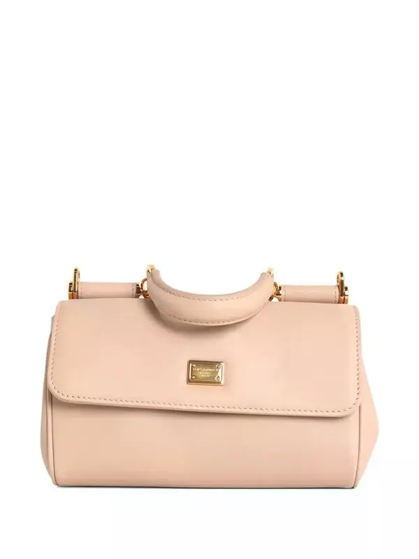Dolce & Gabbana Mini My Sicily Flap Leather Shoulder Bag - Pink