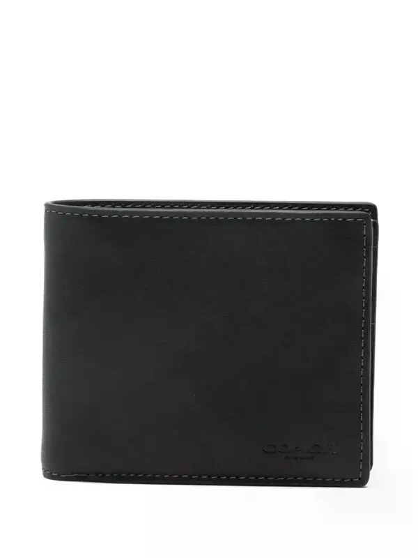 COACH® Logo-debossed Cardholder - Black