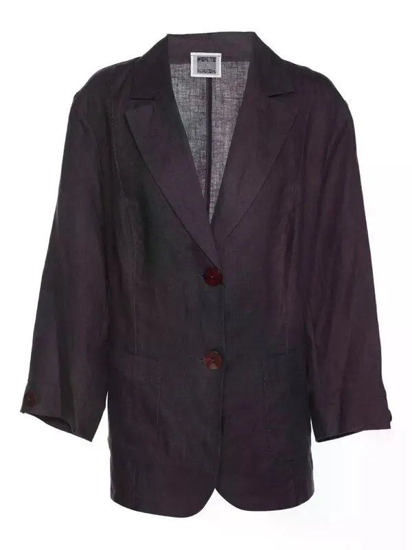 KRIZIA Linen Single-breasted Blazer