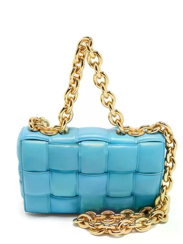 Bottega Veneta Cassette Shoulder Bag - Blue