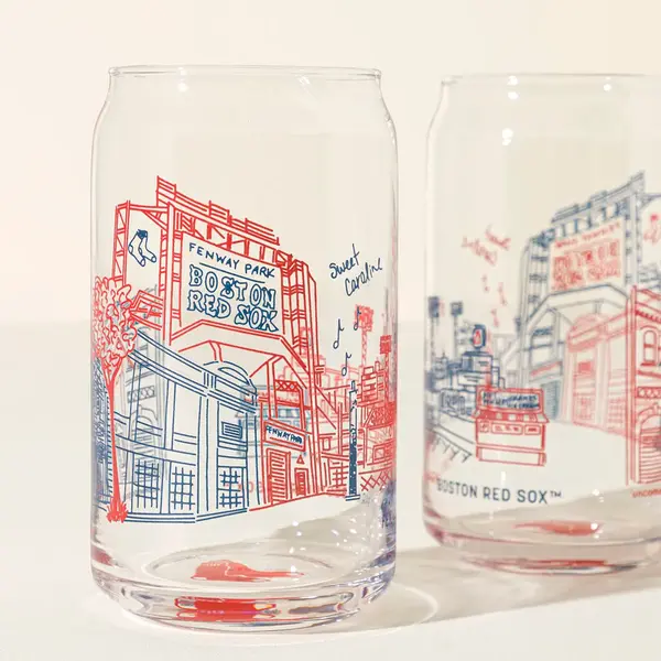 UNCOMMON GOODS Mlb Stadiumscape Can-shaped Glassesset Of 2 - San Francisco Giants