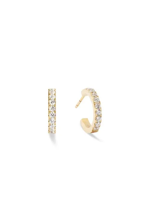 COEUR DE LION Eternal Love Mini Crystal Hoop Earrings - Gold