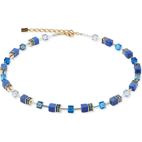 COEUR DE LION Geocube Iconic Precious Necklace - Blue