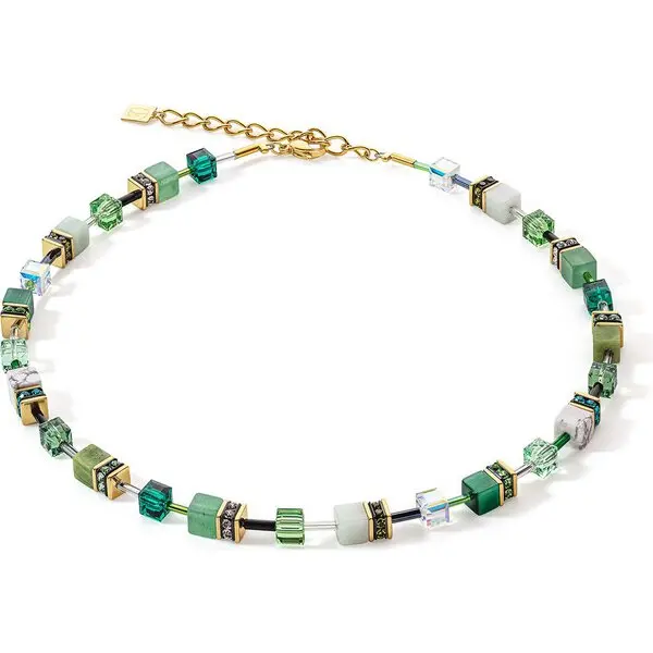 COEUR DE LION Geocube Iconic Precious Necklace - Green