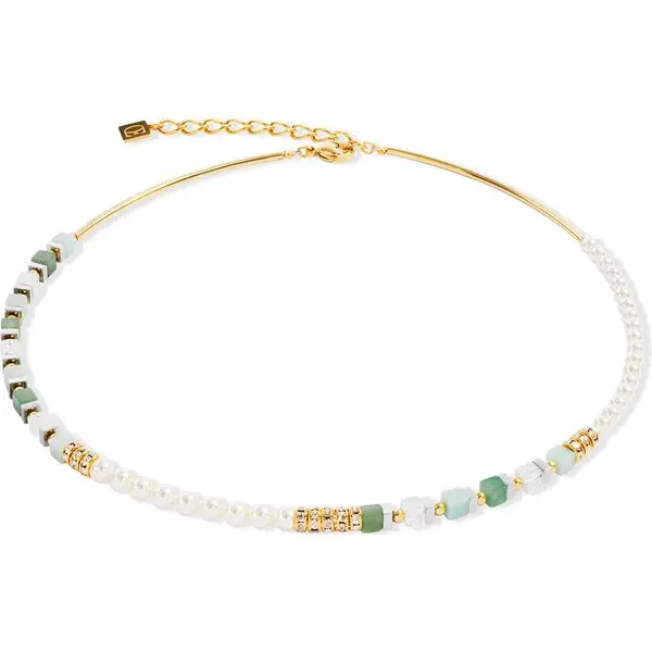 COEUR DE LION Precious Fusion Offset Necklace - Green