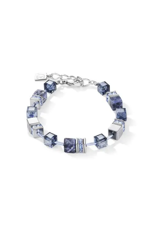 COEUR DE LION Geocube® Bracelet - Sodalite & Haematite Blue