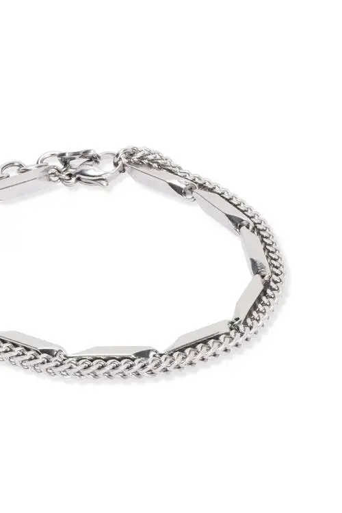 COEUR DE LION Twisted Layers Bracelet - Silver