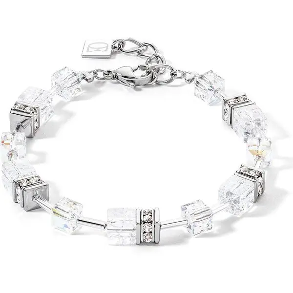 COEUR DE LION Geocube Iconic Nature Bracelet - Silver White