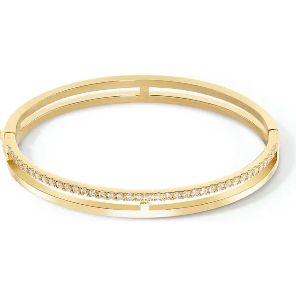 COEUR DE LION Eternal Unity Crystal Bangle - Gold