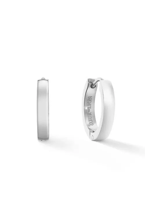 COEUR DE LION Classic 16 Creole Hoop Earrings - Silver