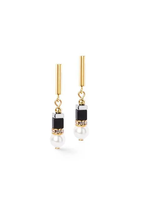 COEUR DE LION Precious Fusion Offset Earrings - Pearl