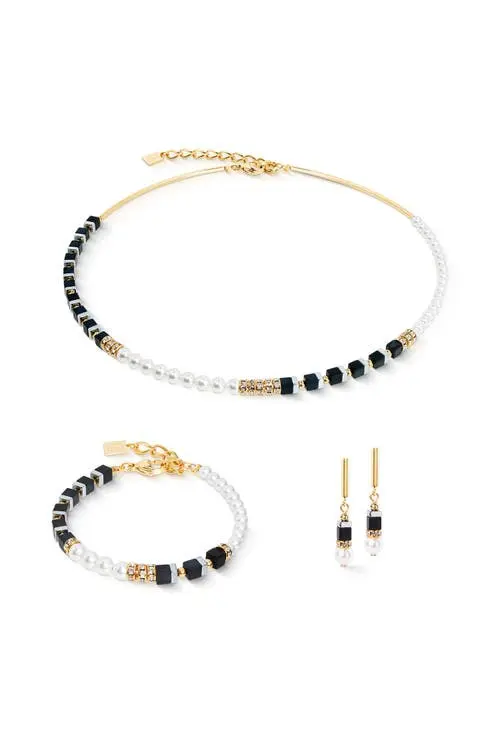 COEUR DE LION Precious Fusion Offset Earrings - Pearl