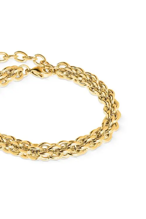 COEUR DE LION Mesh Chain Classic Bracelet - Gold