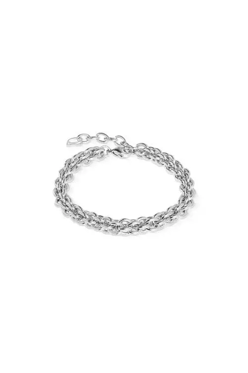 COEUR DE LION Mesh Chain Classic Bracelet - Silver