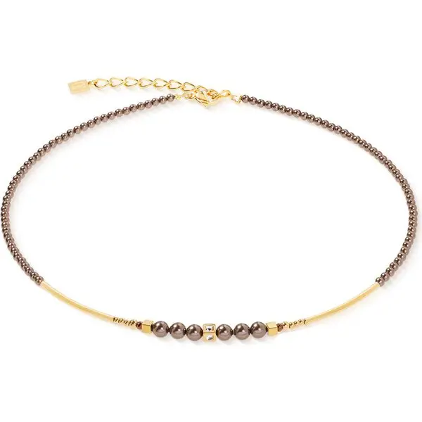 COEUR DE LION Shimmering Princess Pearls Necklace - Brown