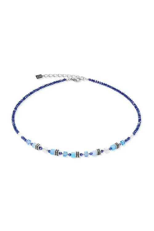 COEUR DE LION Mini Cubes Necklace - Blue