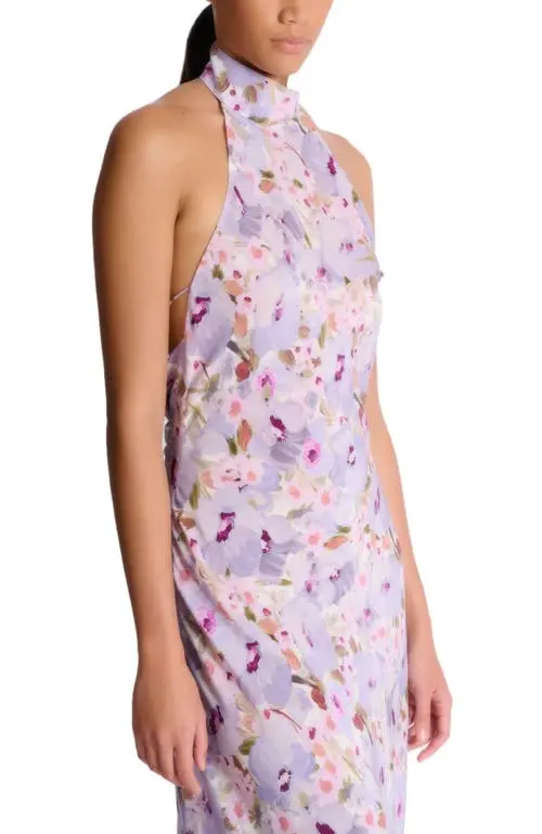 Balmain Printed Poppy Flower Dress - Multicolor