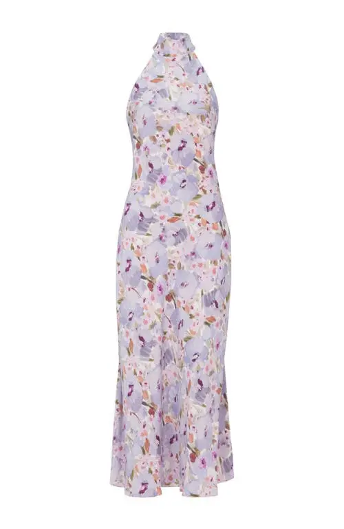 Balmain Printed Poppy Flower Dress - Multicolor