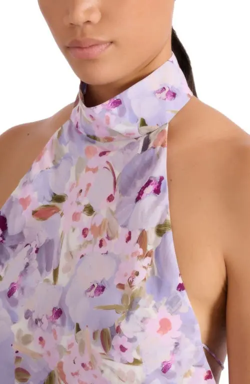 Balmain Printed Poppy Flower Dress - Multicolor